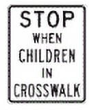 Vinyl Stickers - Stop When Children in Crosswalk (Arizona) - Safety and ...