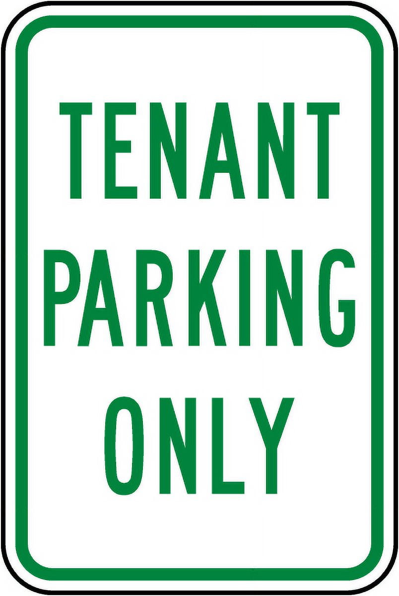 Vinyl Stickers - Tenant Parking Only Sign - Safety and Warning ...