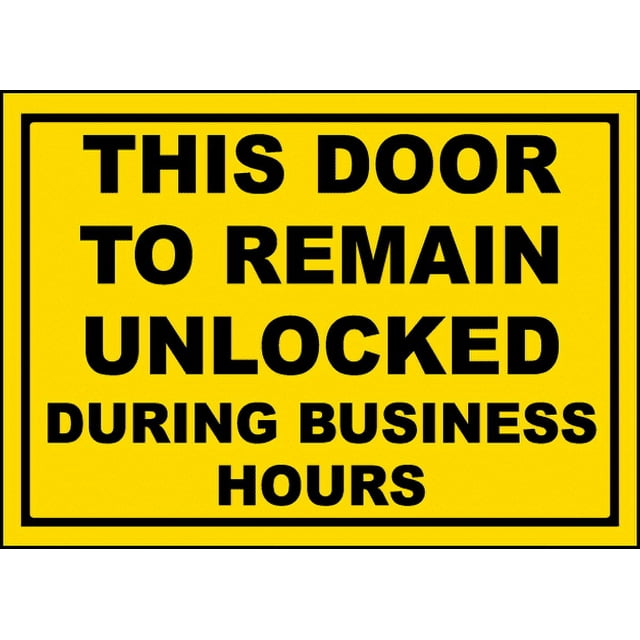 Vinyl Stickers - This Door to Remain Locked Sign - Safety and Warning ...