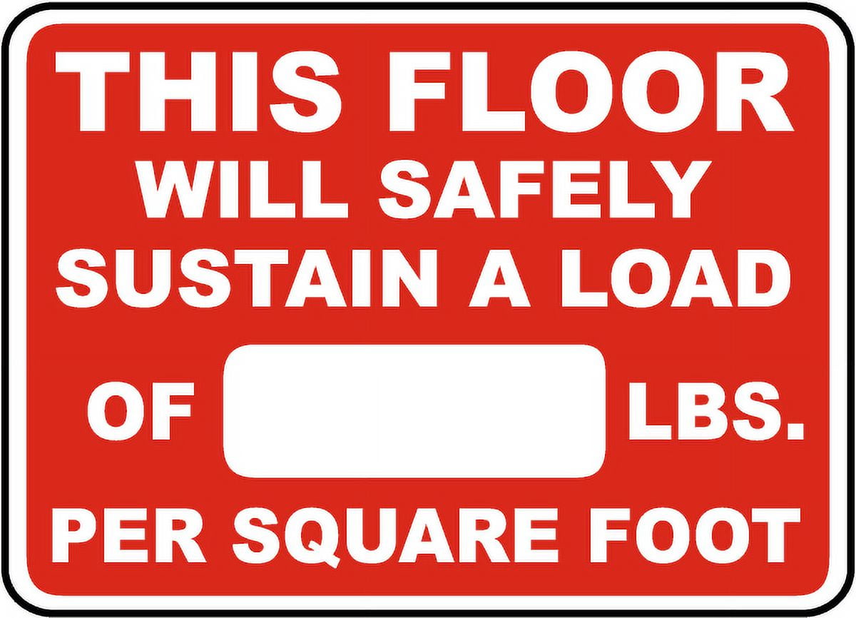 Vinyl Stickers - This Floor Will Safety Sustain Sign Q1 - Safety and ...