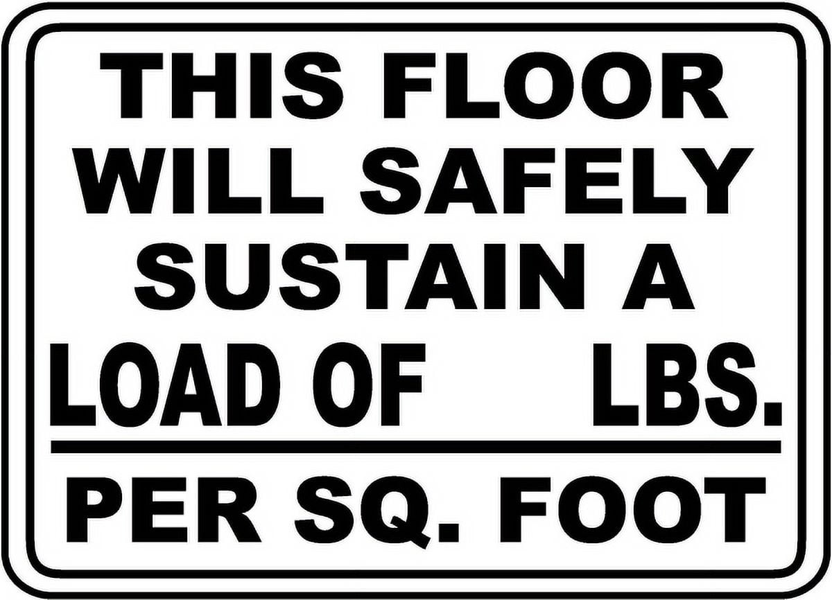 Vinyl Stickers - This Floor Will Safety Sustain Sign Q2 - Safety and ...