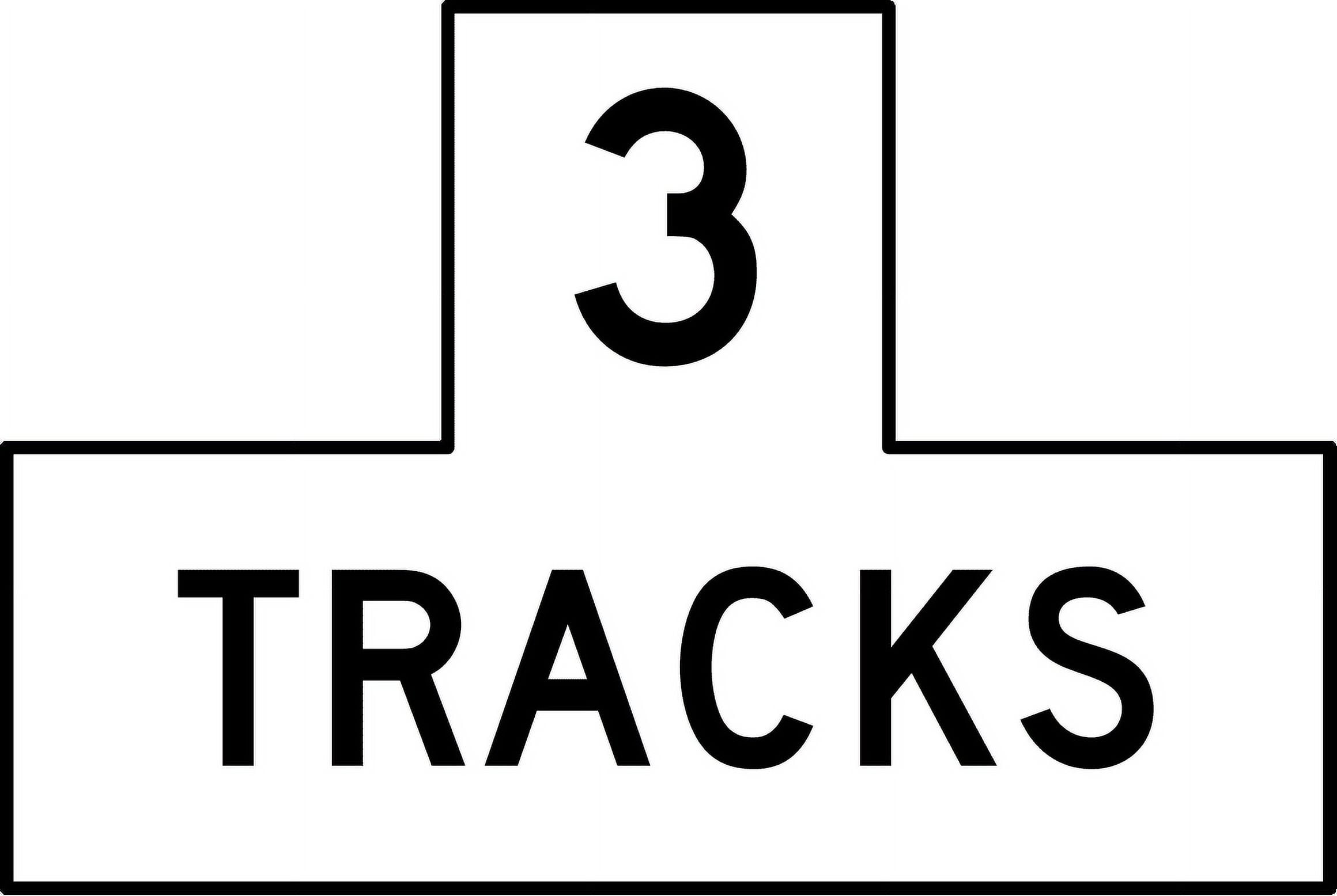 Vinyl Stickers - Three Tracks - Safety and Warning Warehouse Signs ...