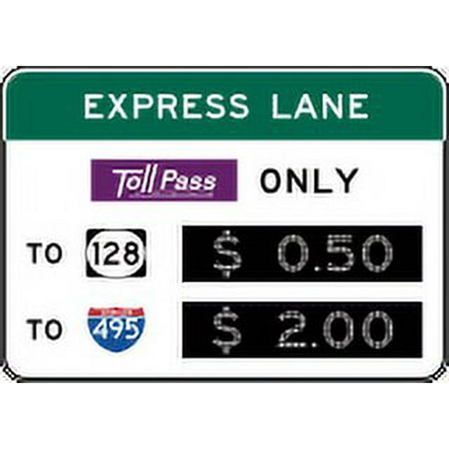 Vinyl Stickers - Toll Costs at Intersections or HOV 2+ - Safety and ...