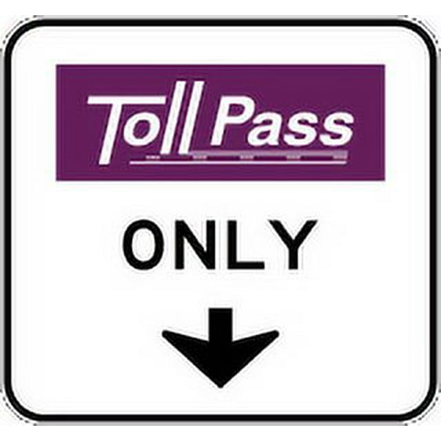 Vinyl Stickers - Toll Road Pass only - Safety and Warning Warehouse ...