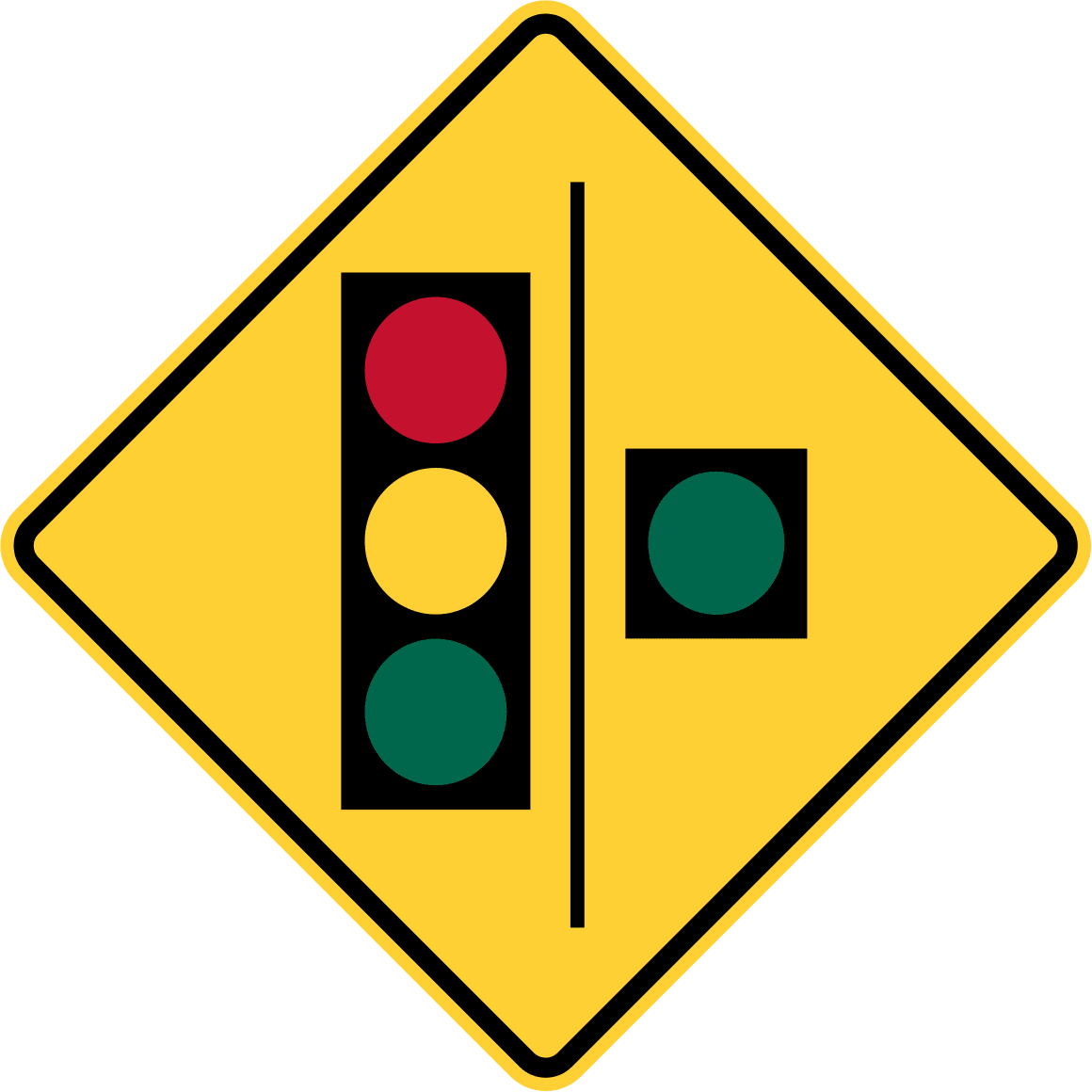 Vinyl Stickers - Traffic Lights with Seagull Intersections - Safety and ...