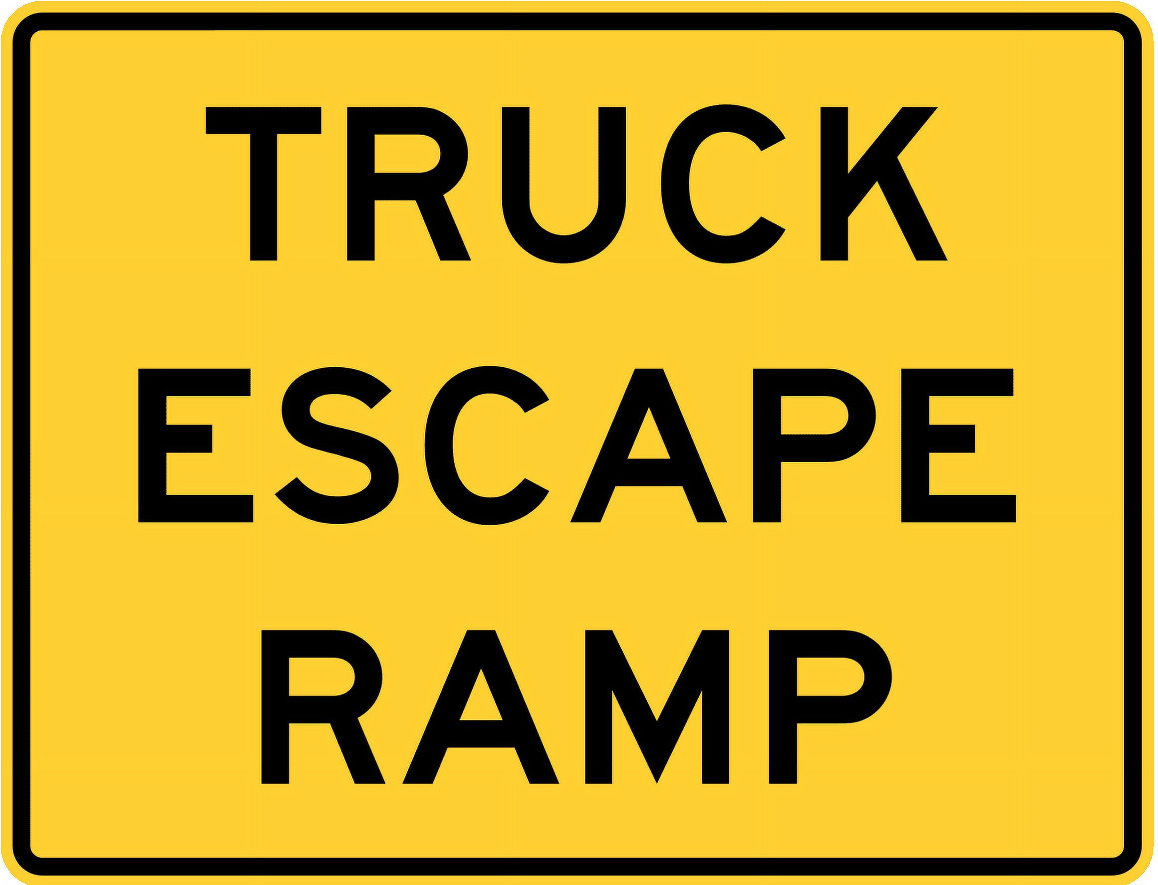 Vinyl Stickers - Truck Escape ramp - Safety and Warning Warehouse Signs ...