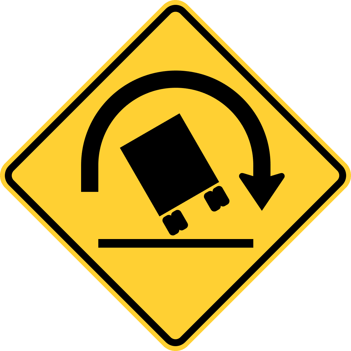 Vinyl Stickers - Truck Rollover Warning - Safety and Warning Warehouse ...