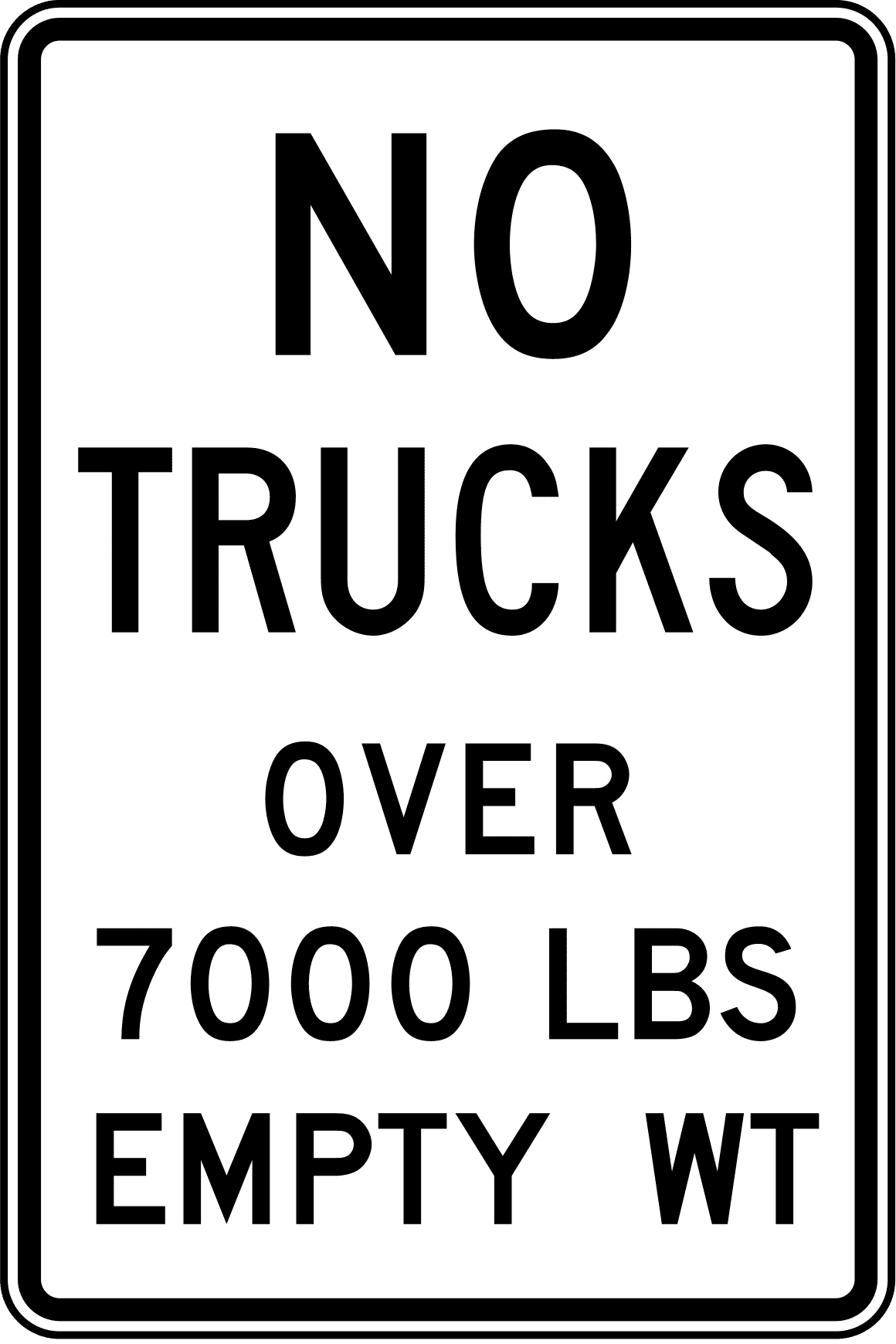 Vinyl Stickers - Truck Weight Limit - Safety and Warning Warehouse ...