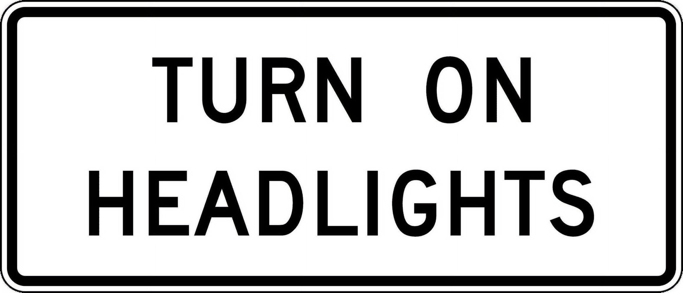 Vinyl Stickers - Turn on Headlights - Safety and Warning Warehouse ...