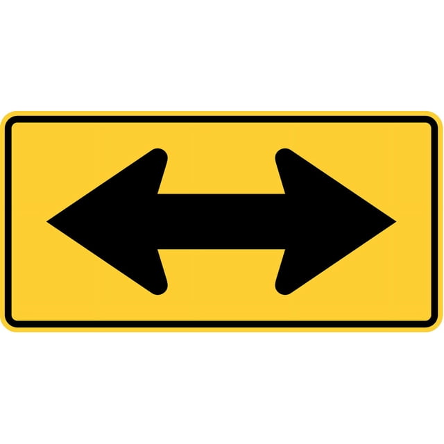 Vinyl Stickers - Two Directional Arrow - Safety and Warning Warehouse ...