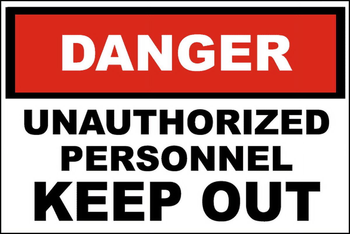 Vinyl Stickers - Unauthorized Personnel Sign - Safety and Warning ...