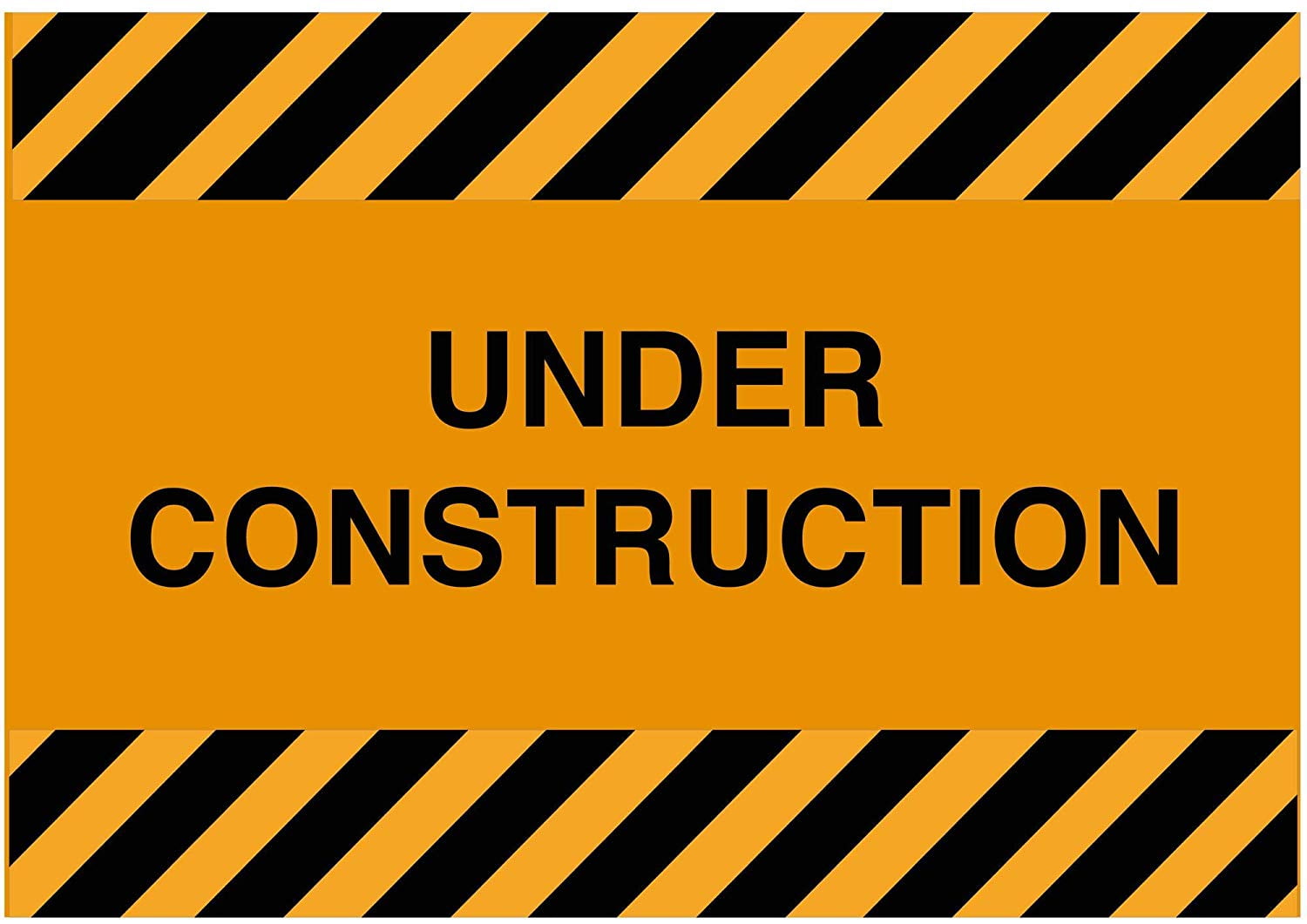Vinyl Stickers - Under Construction Sign - Safety and Warning Warehouse ...