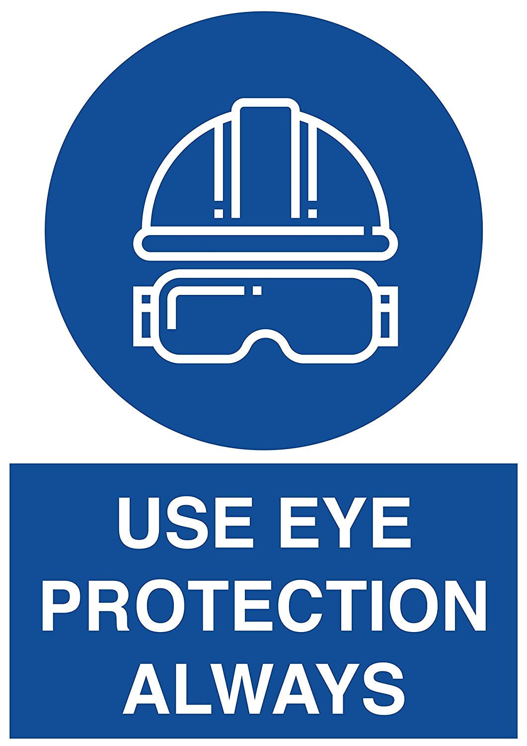 Vinyl Stickers - Use Eye Protection Always Sign - Safety and Warning ...