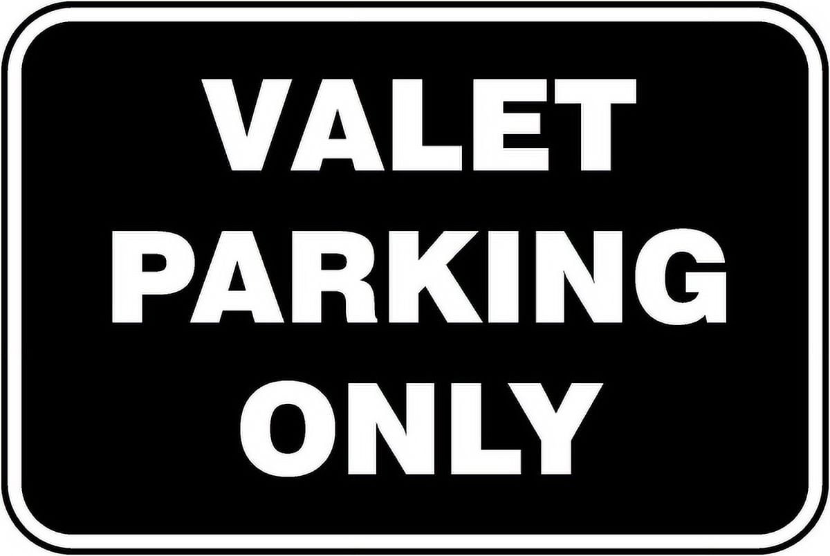 Vinyl Stickers - Valet Parking Only Sign 1 - Safety and Warning ...