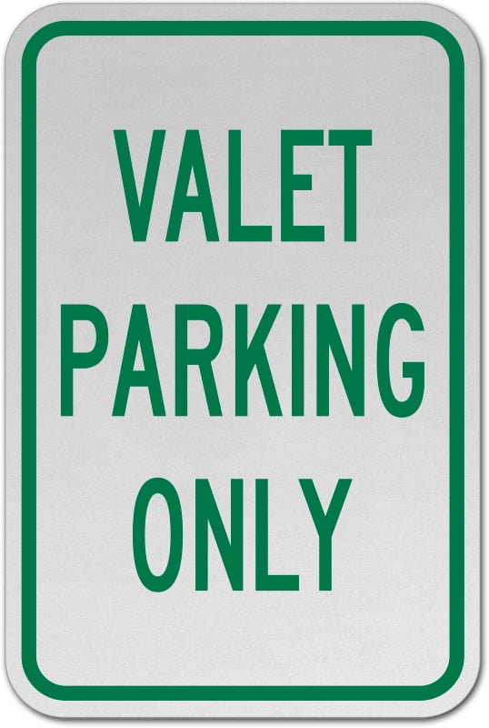Vinyl Stickers - Valet Parking Only Sign 3 - Safety and Warning ...