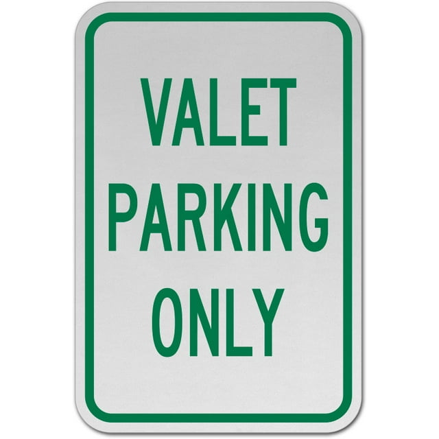 Vinyl Stickers - Valet Parking Only Sign 3 - Safety and Warning ...