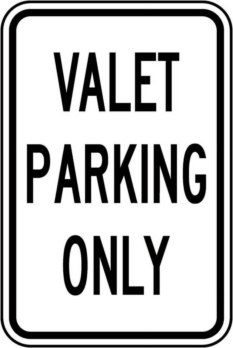 Vinyl Stickers - Valet Parking Only Sign - Safety and Warning Warehouse ...