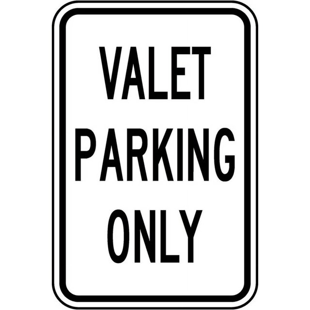 Vinyl Stickers - Valet Parking Only Sign - Safety and Warning Warehouse ...