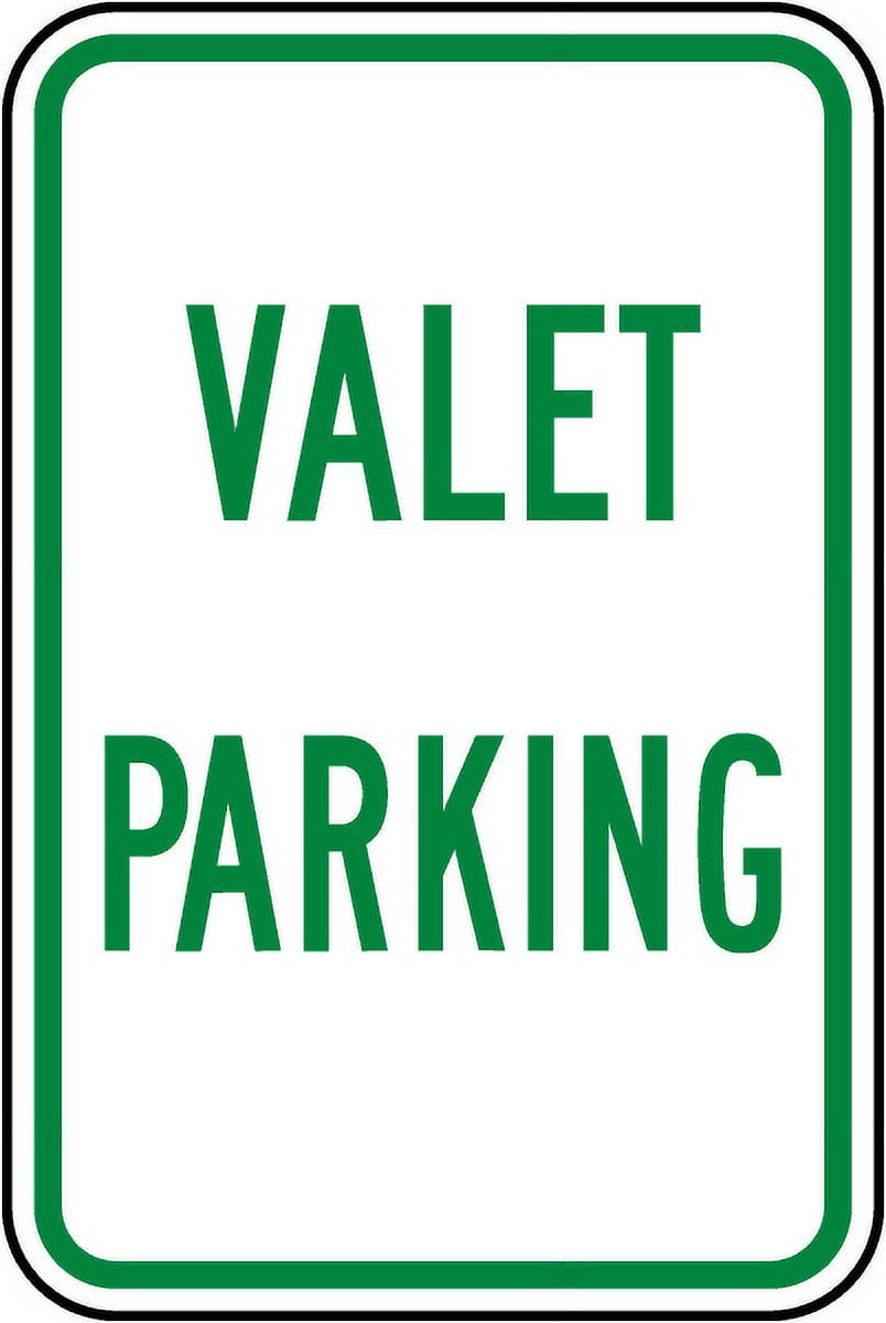 Vinyl Stickers - Valet Parking Sign 4 - Safety and Warning Warehouse ...