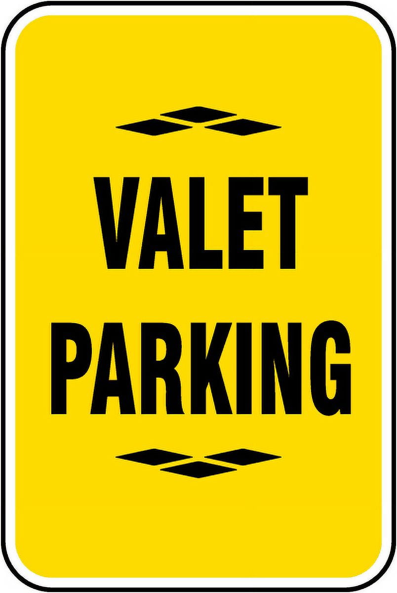 Vinyl Stickers - Valet Parking Sign 8 - Safety and Warning Warehouse ...
