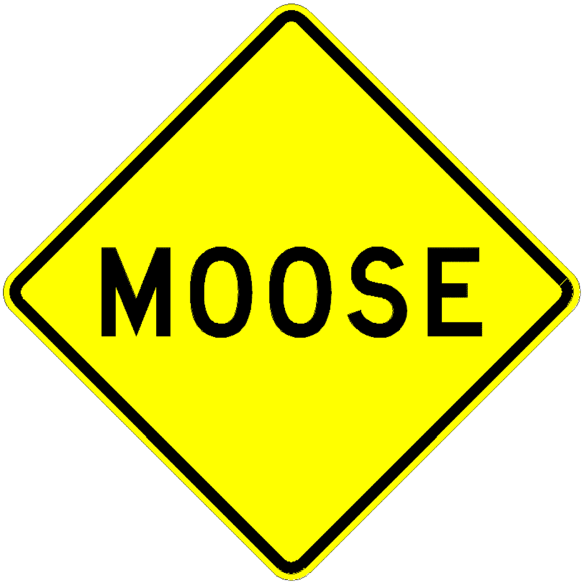 Vinyl Stickers - (Vermont) Moose Crossing - Safety and Warning ...