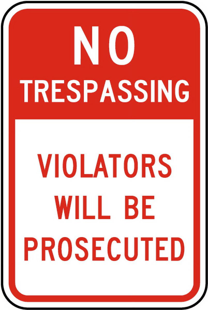Vinyl Stickers - Violators Prosecuted No Trespassing Sign 2 - Safety ...