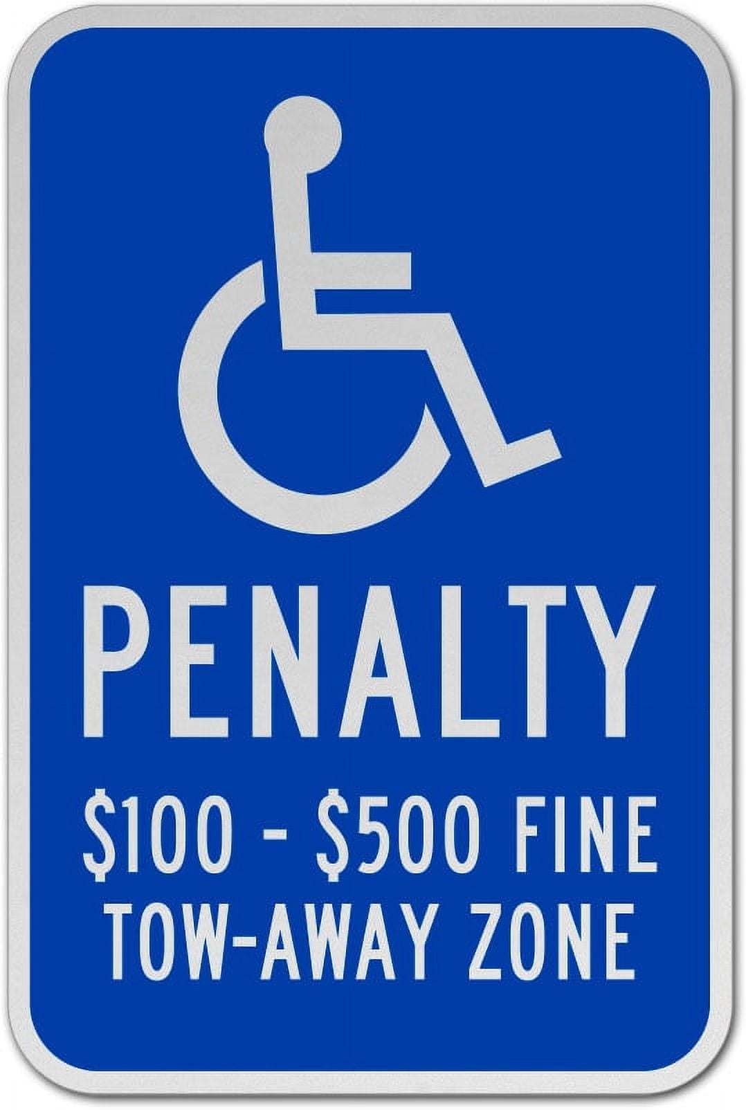 Vinyl Stickers - Virginia Accessible Tow Away Zone Penalty Sign ...