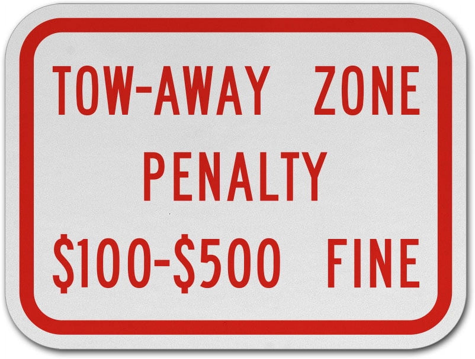Vinyl Stickers - Virginia Tow Away Zone Penalty Sign - Safety and ...