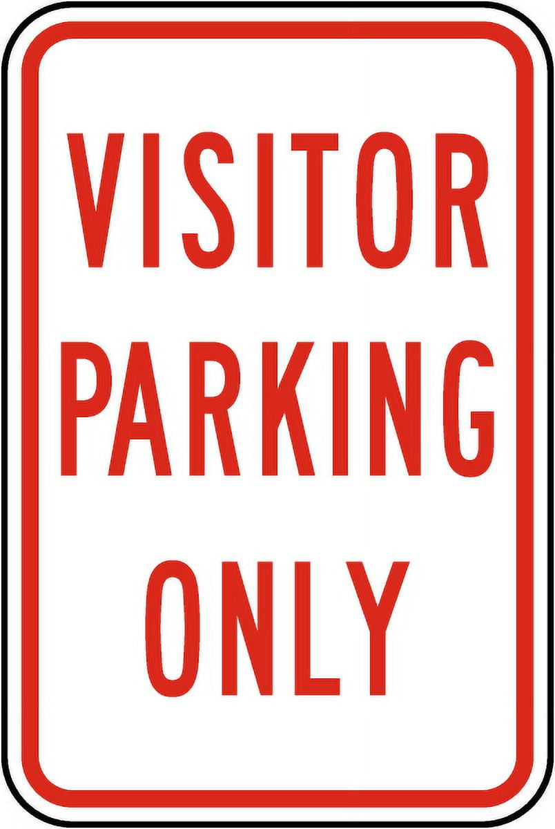 Vinyl Stickers - Visitor Parking Only Sign V3 - Safety and Warning ...