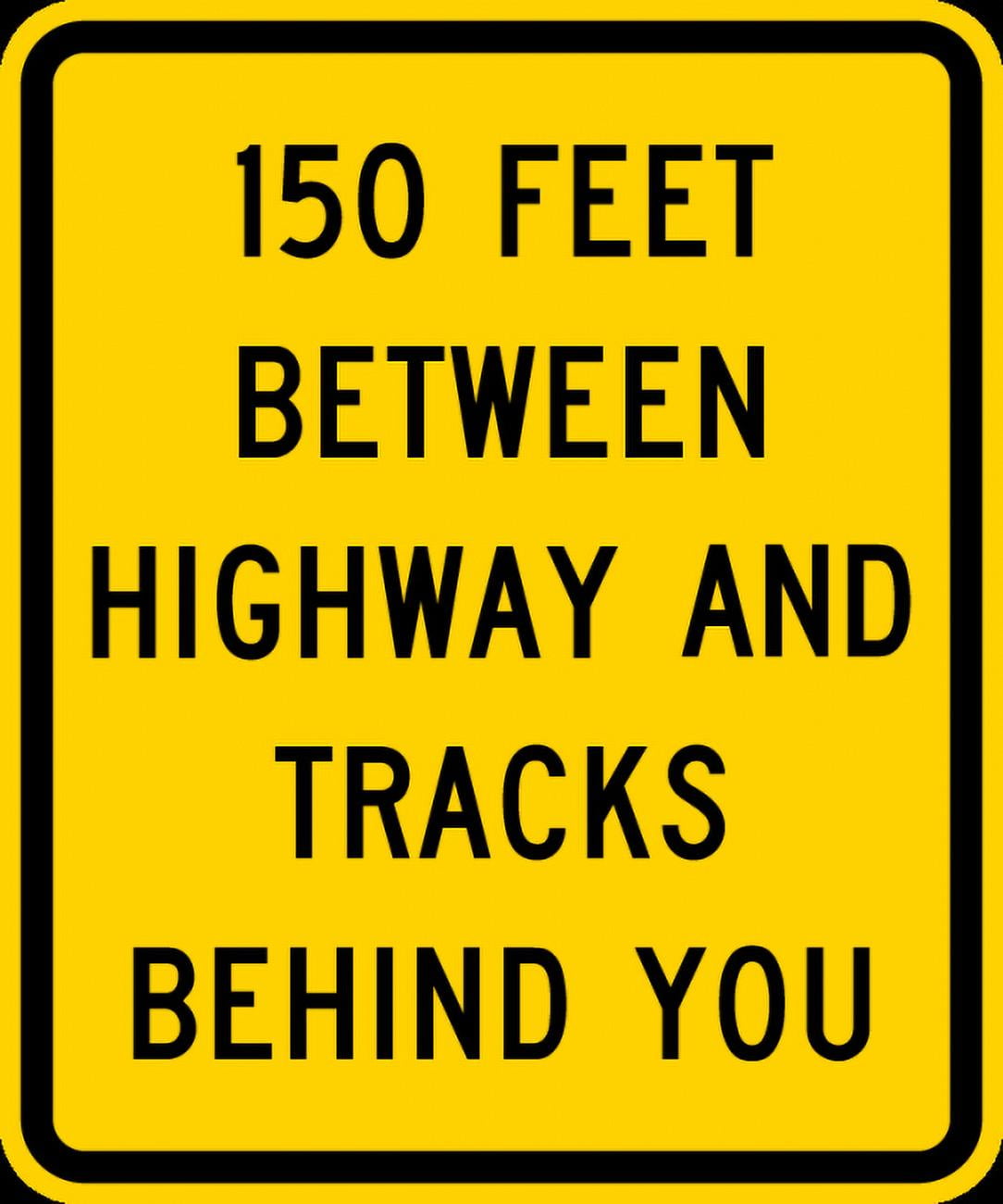 Vinyl Stickers - W10-11b-Storage Space XX Feet Between Sign - Safety ...