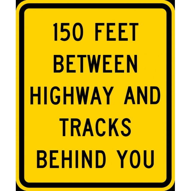 Vinyl Stickers - W10-11b-Storage Space XX Feet Between Sign - Safety ...