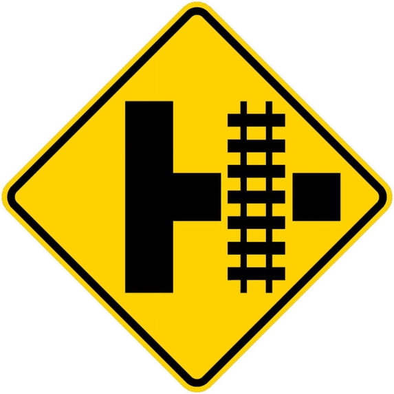 Vinyl Stickers - W10-3-Grade Crossing and Intersection Sign - Safety ...