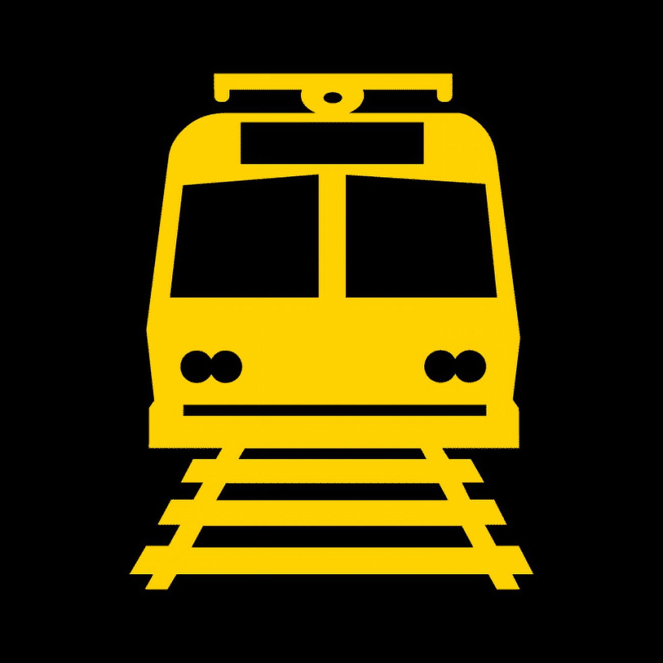 Vinyl Stickers - W10-7-Light Rail Activated Blank-Out Symbol Sign ...