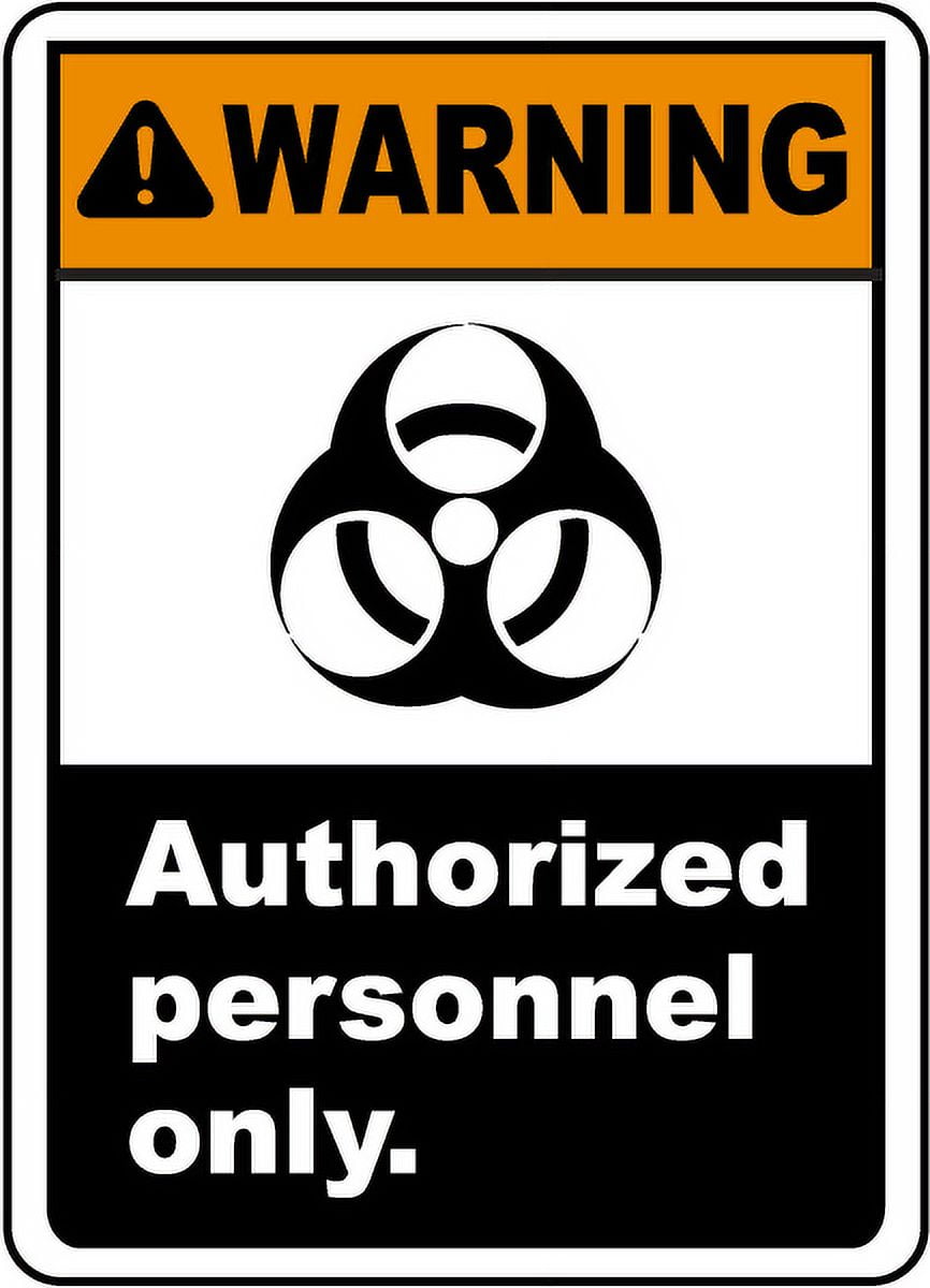 Vinyl Stickers - Warning Authorized Personnel Only Sign 1 - Safety and ...