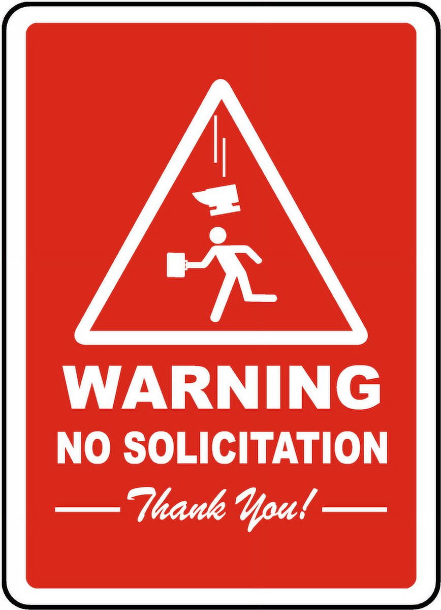 Vinyl Stickers - Warning No Solicitation Sign - Safety and Warning ...