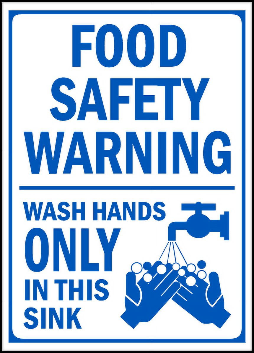 Vinyl Stickers - Wash Hands Only in This Sink Sign - Safety and Warning ...