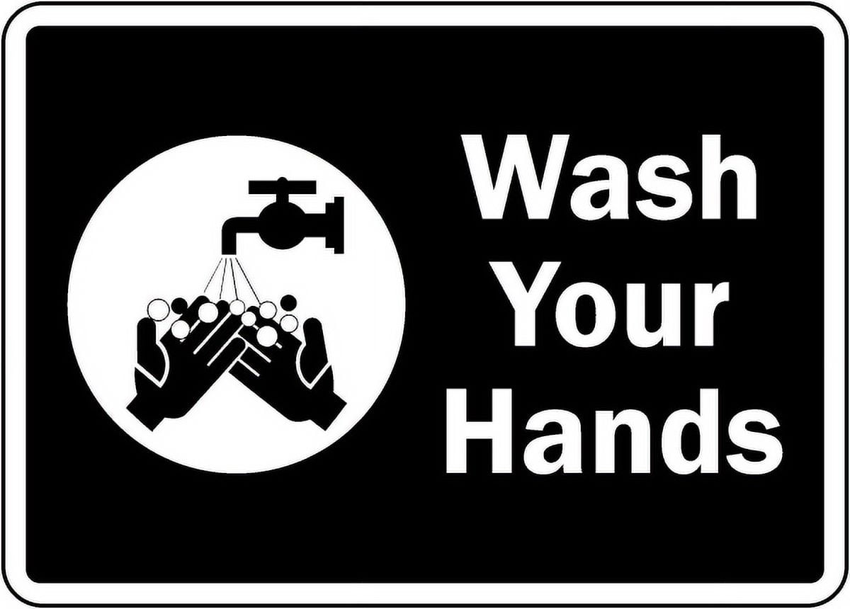 Vinyl Stickers - Wash Your Hands Sign - Safety and Warning Warehouse ...