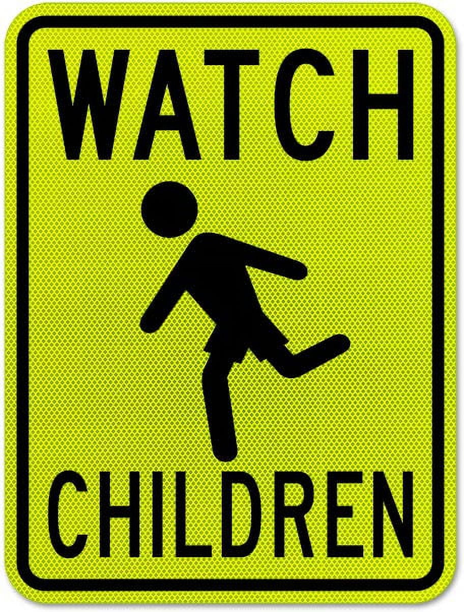 Vinyl Stickers - Watch Children Sign - Safety and Warning Warehouse ...