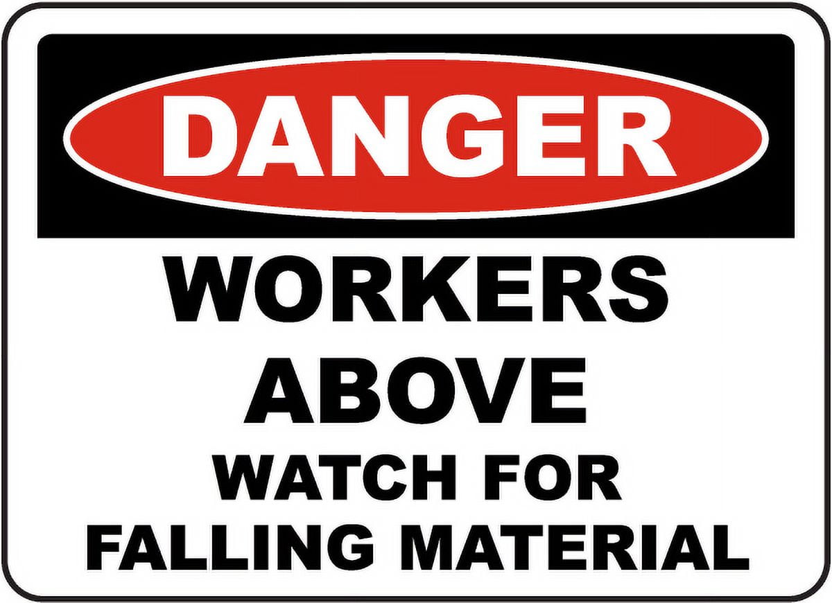 Vinyl Stickers - Watch for Falling Material Sign - Safety and Warning ...