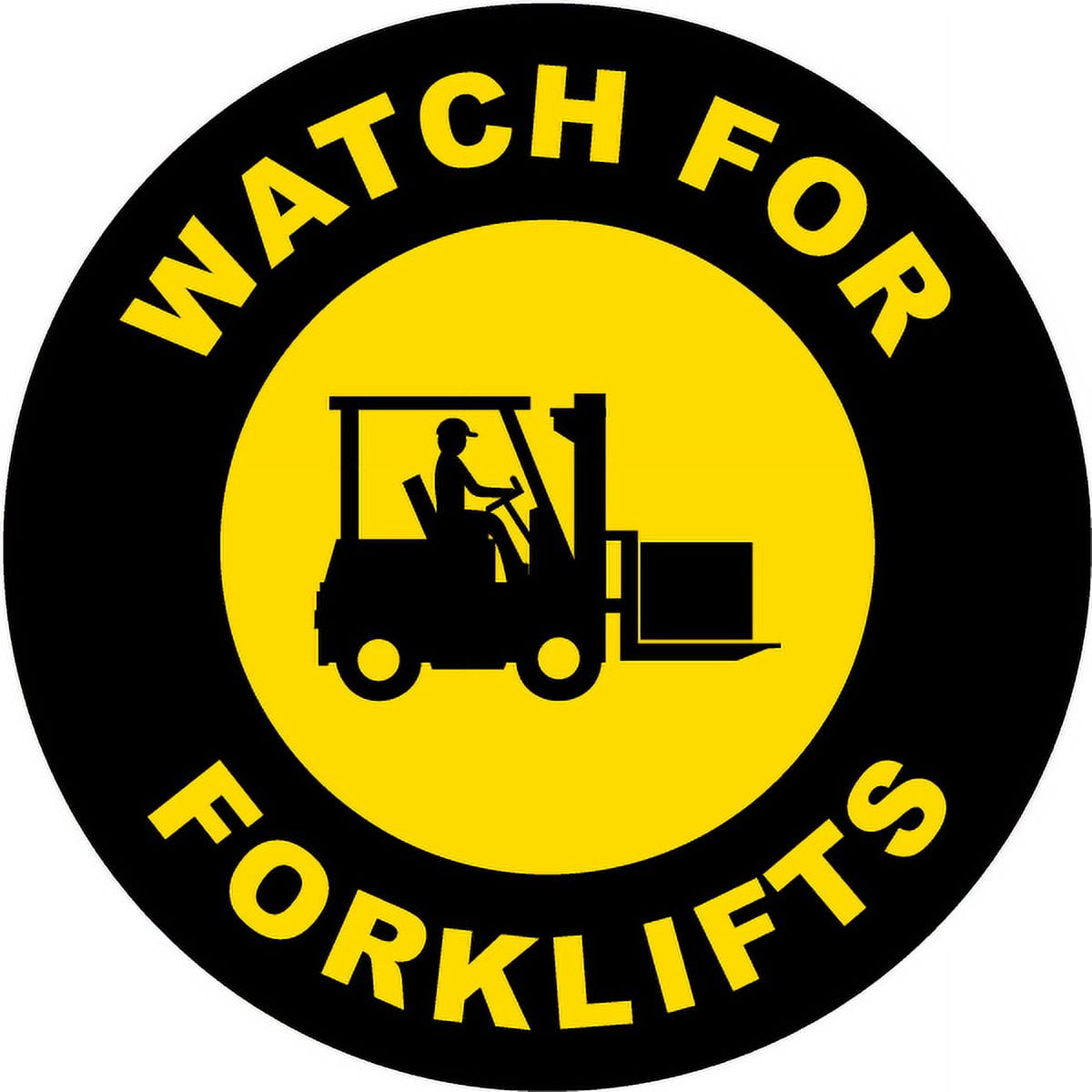 Vinyl Stickers - Watch for Forklifts Floor Sign Y1 - Safety and Warning ...