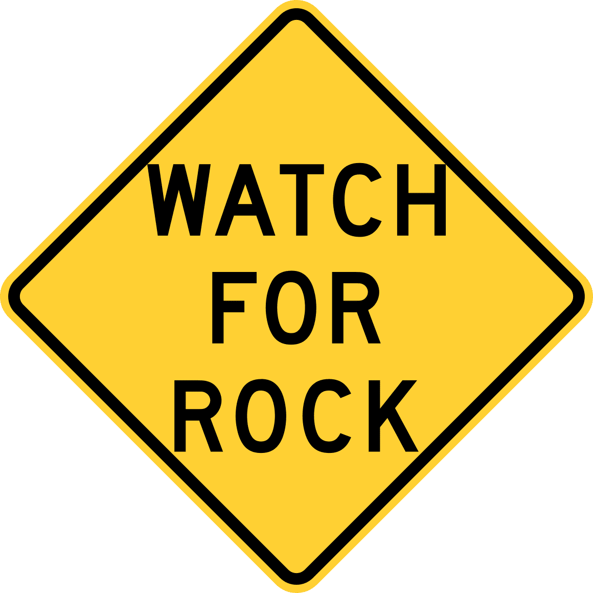 Vinyl Stickers - Watch for Rock, Idaho - Safety and Warning Warehouse ...