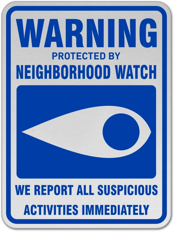 Vinyl Stickers - We Report All Suspicious Activities Immediately Sign ...
