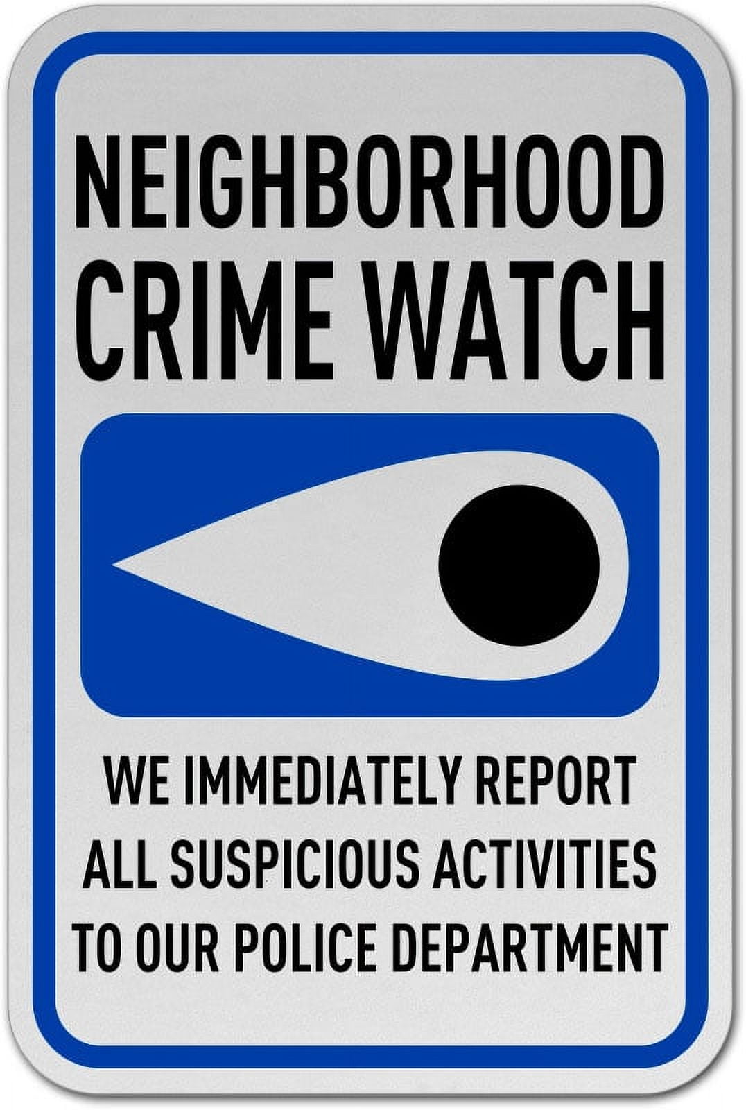 Vinyl Stickers - We Report All Suspicious Activities Sign - Safety and ...