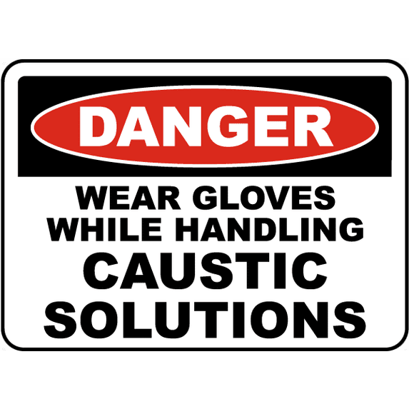 Vinyl Stickers - Wear Gloves While Handling Sign - Safety and Warning ...