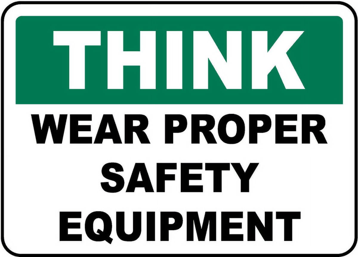 Vinyl Stickers - Wear Proper Safety Equipment Sign Y3 - Safety and ...