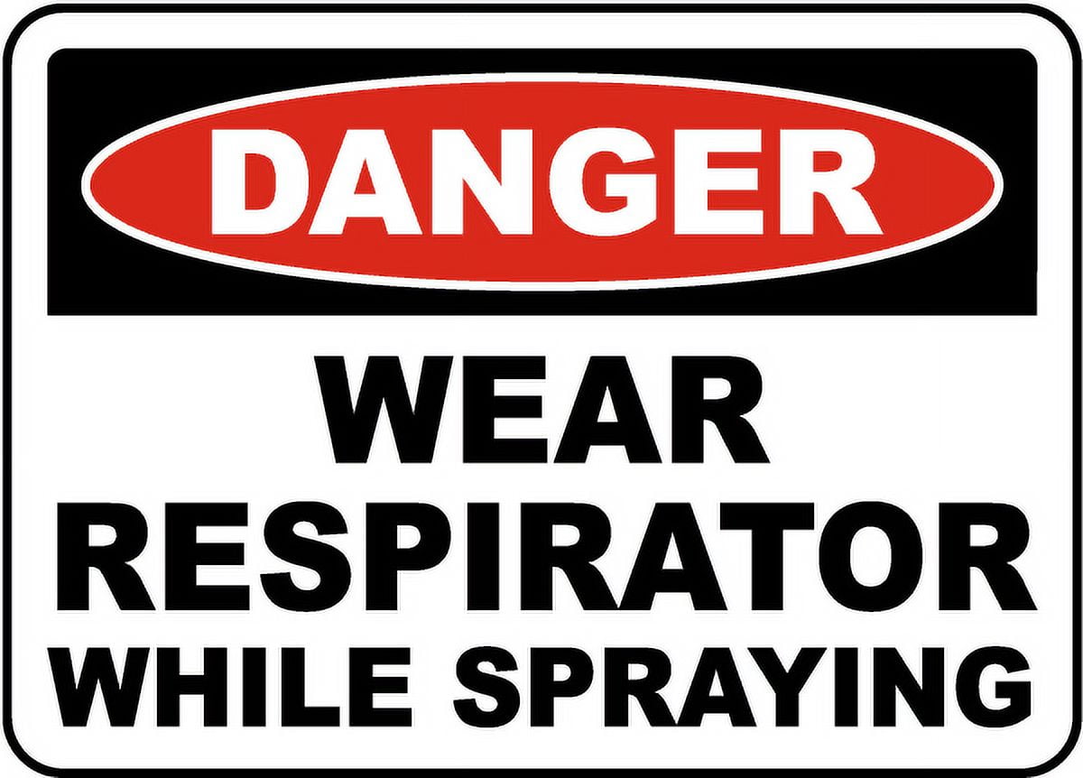 Vinyl Stickers - Wear Respirator While Spraying Sign Y8 - Safety and ...
