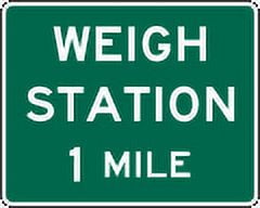 Vinyl Stickers - Weigh Station Sign - Safety and Warning Warehouse ...