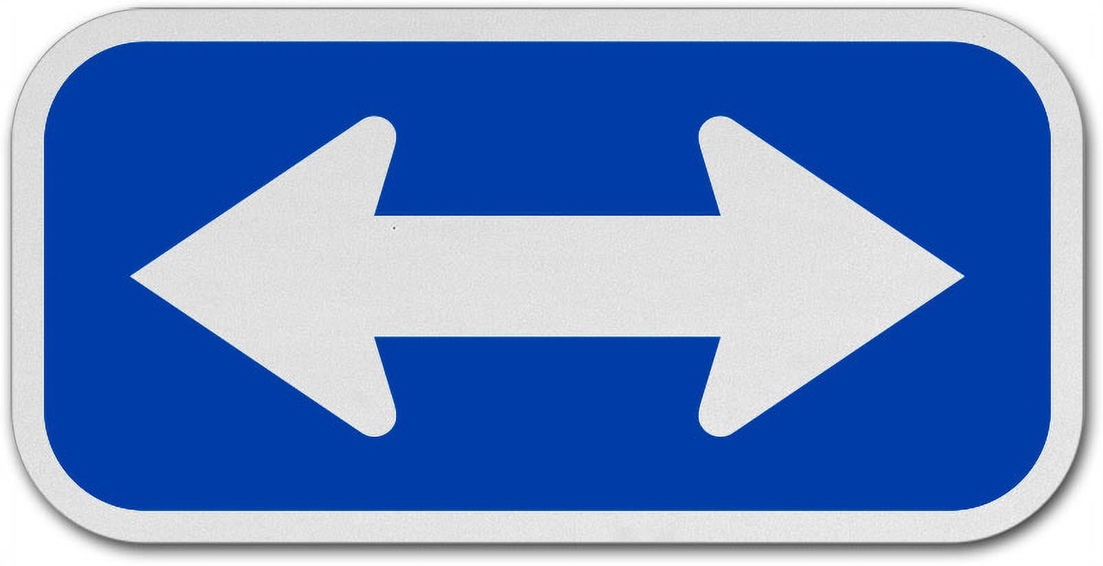 Vinyl Stickers - White/Blue Double Arrow Sign Z8 - Safety and Warning ...