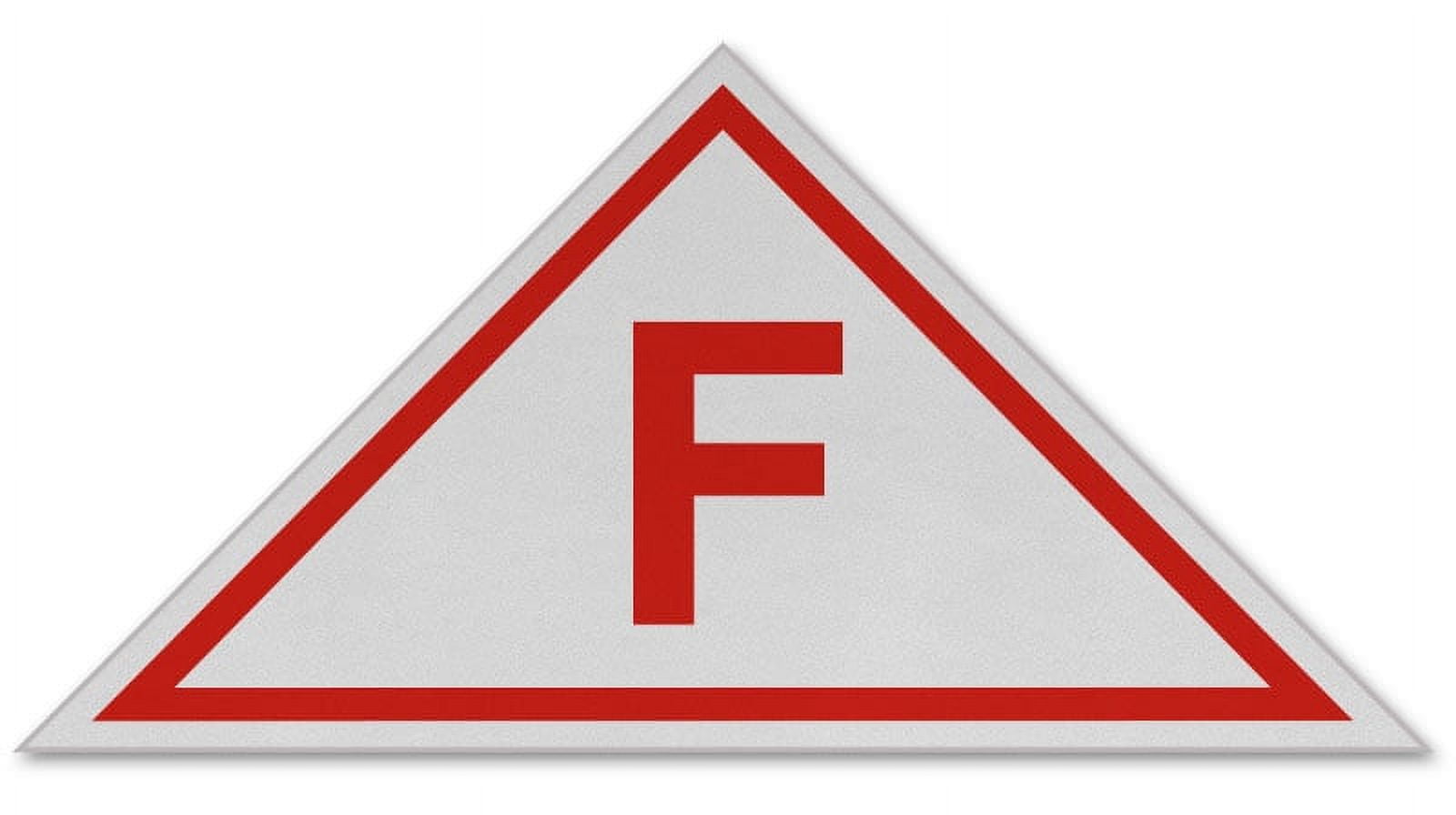 Vinyl Stickers - White/Red NJ Floor Truss Sign - Safety and Warning ...