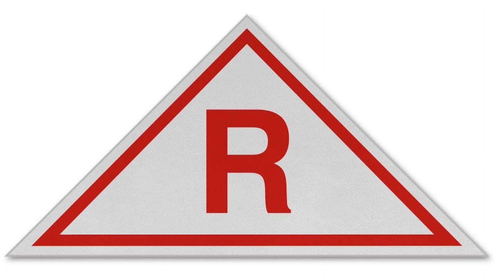 Vinyl Stickers - White/Red NJ Roof Truss Sign - Safety and Warning ...